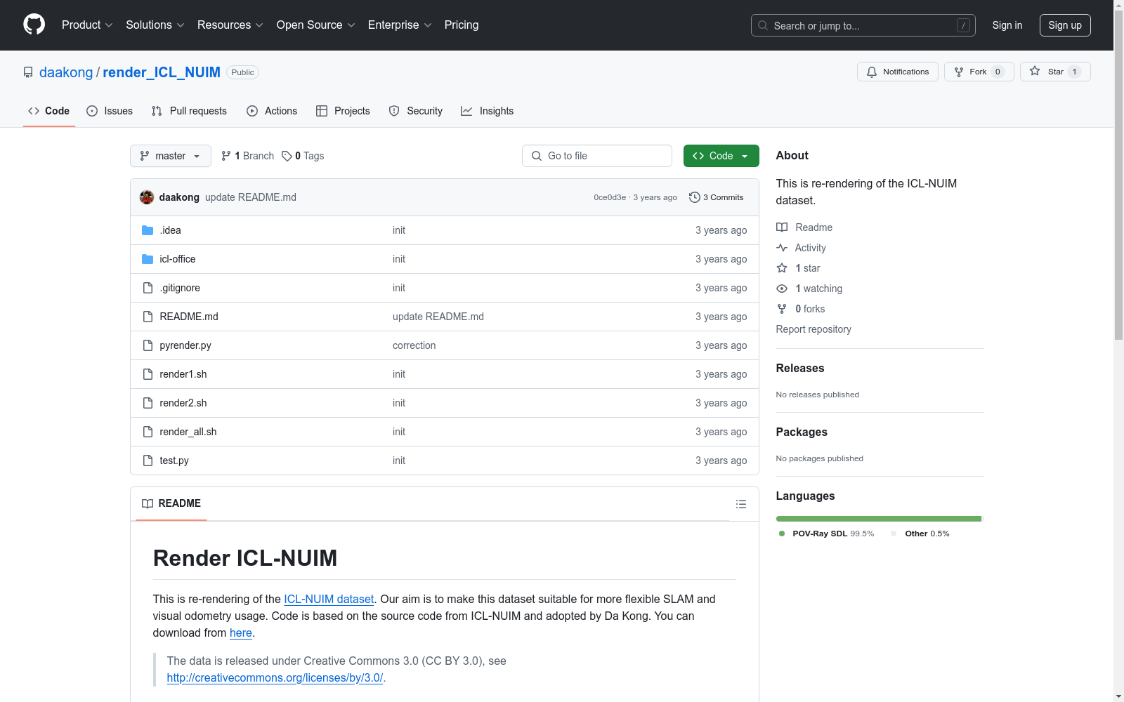 Icl Nuim Dataset 视觉里程计数据集 Slam数据集