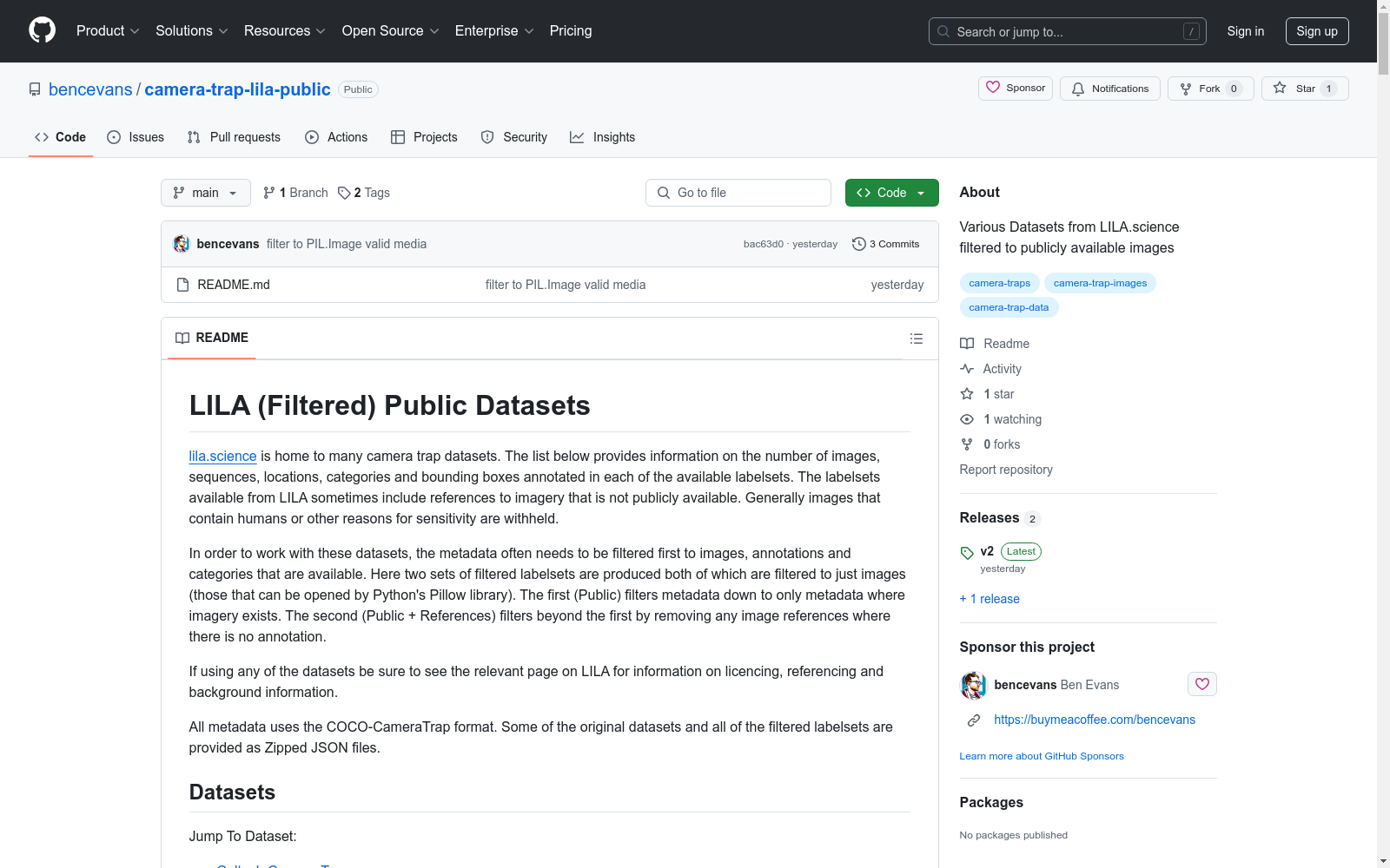 Caltech Camera Traps|野生动物监测数据集|图像识别数据集