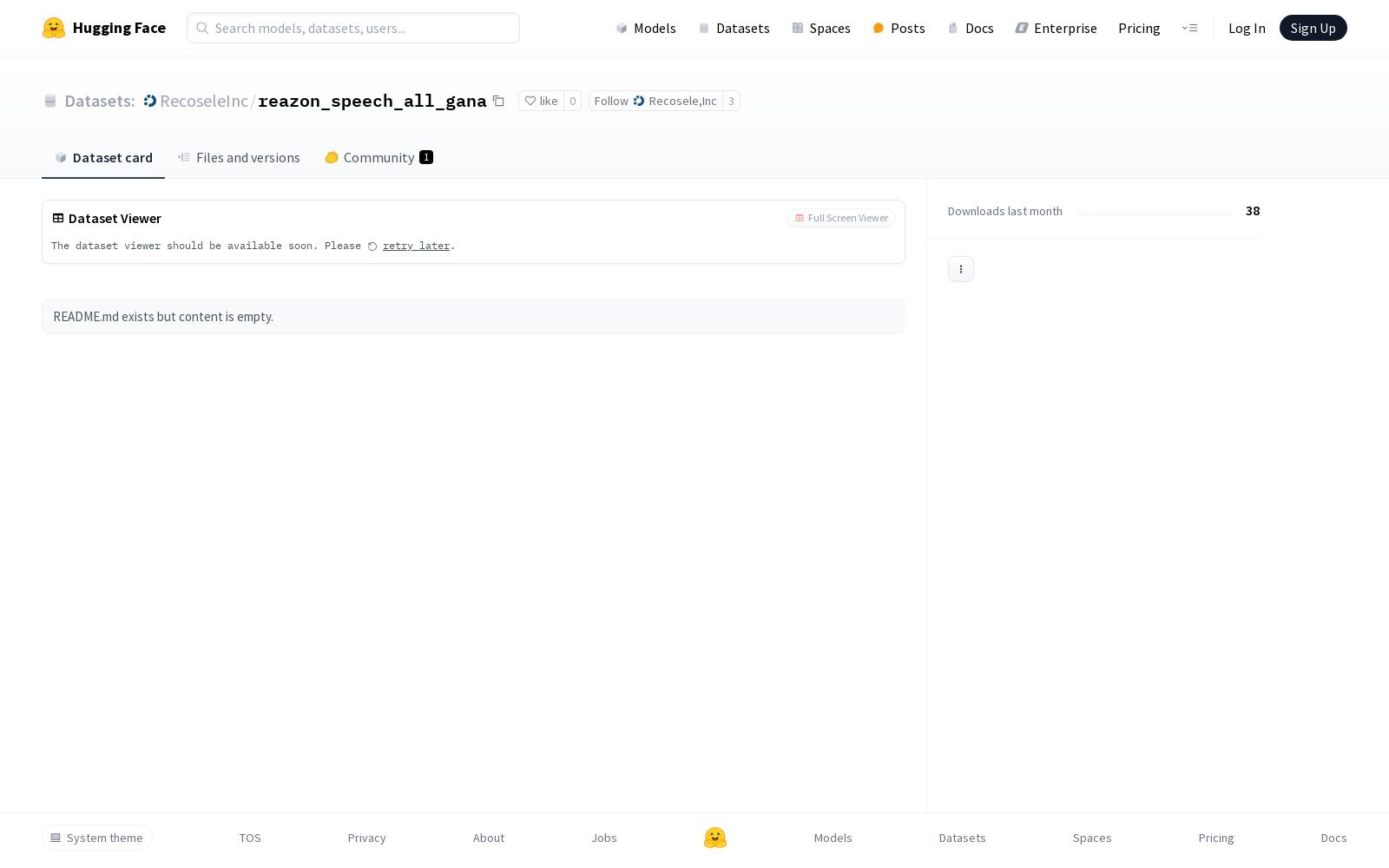 reazon_speech_all_gana|语音识别数据集|机器学习数据集