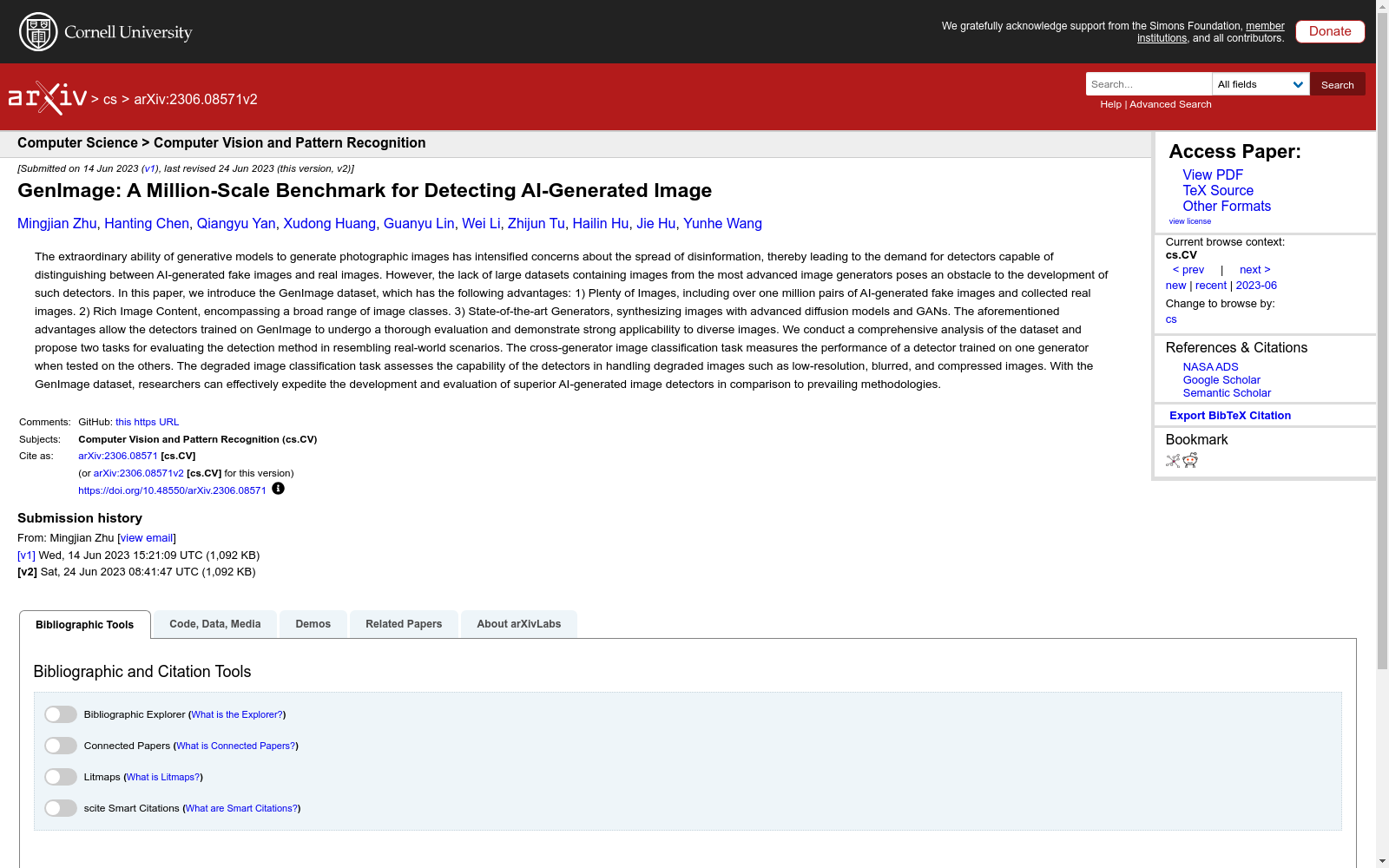 GenImage|AI图像检测数据集|图像分类数据集