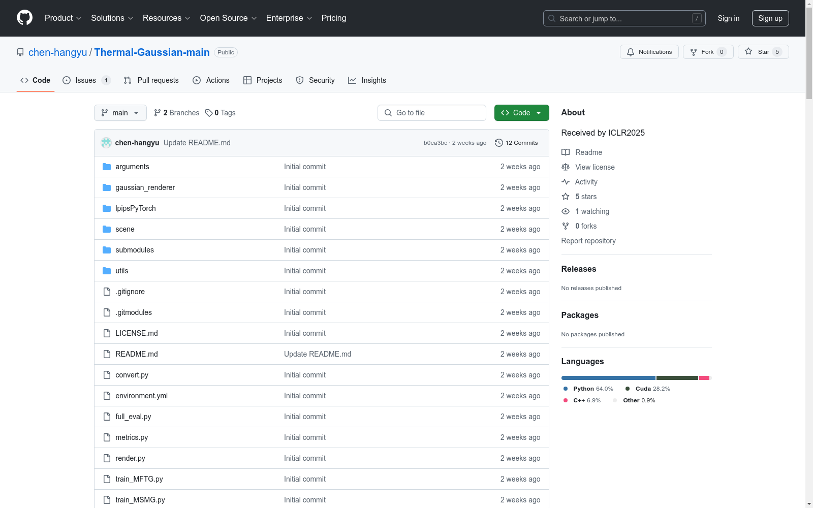 RGBT-Scenes|热红外图像数据集|场景重建数据集