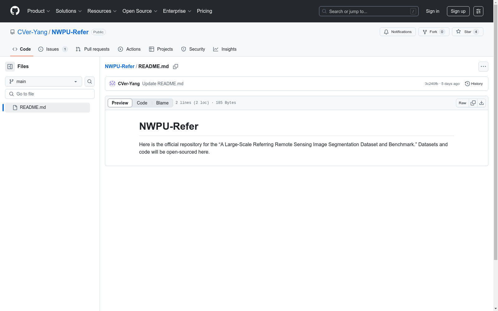 西北工业大学 发布 NWPU-Refer 数据集, 应用在 遥感图像分割、目标检测 领域