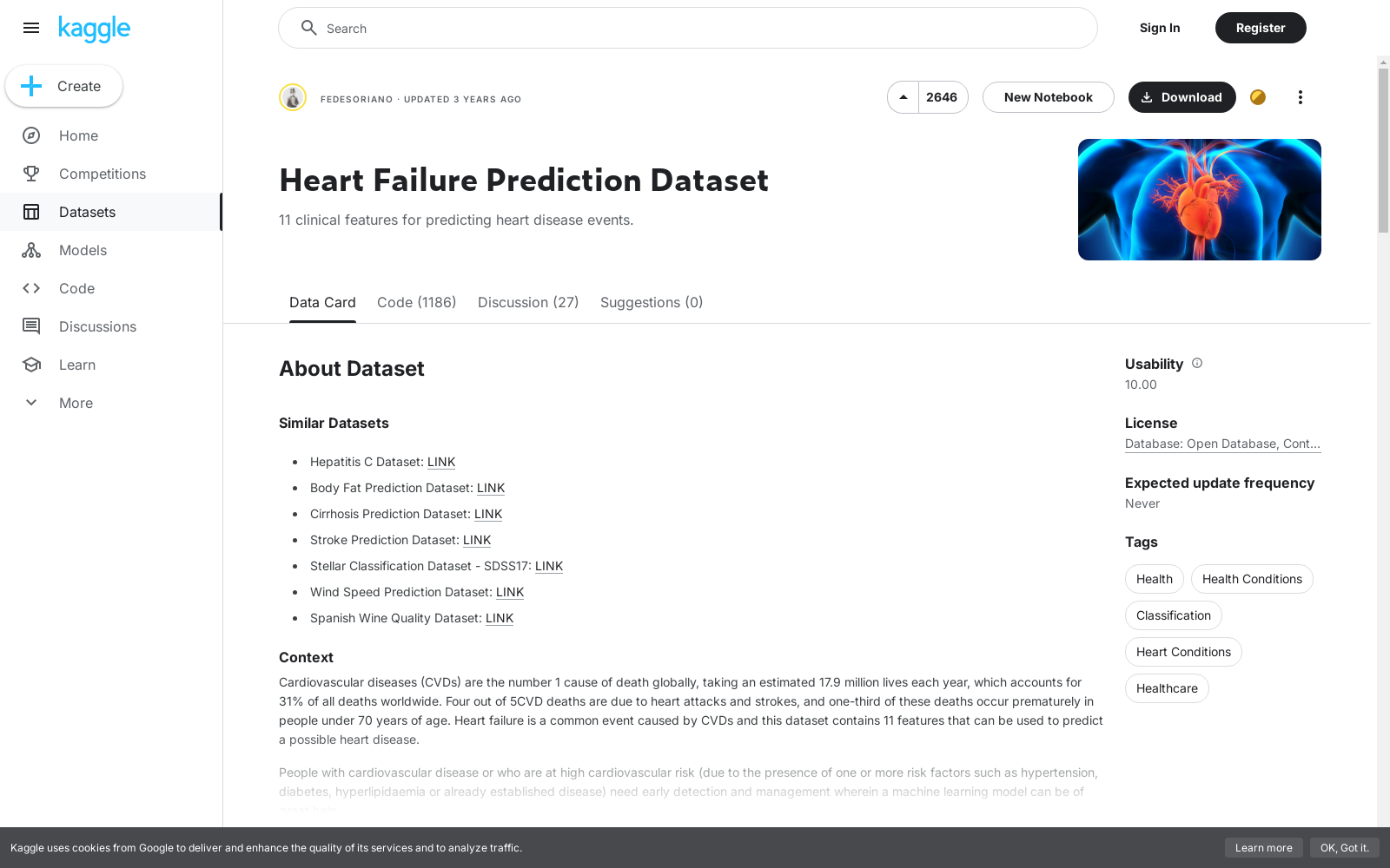 Heart Failure Prediction Dataset|心脏疾病预测数据集|临床数据分析数据集