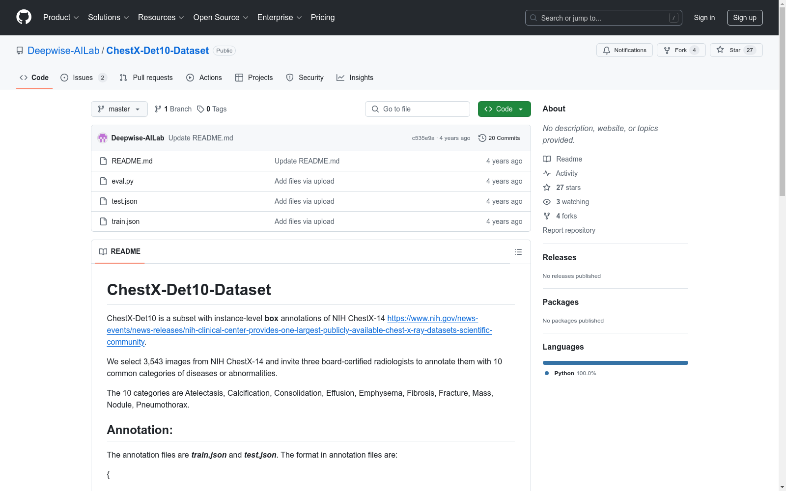 ChestX-Det10|医学影像数据集|疾病诊断数据集
