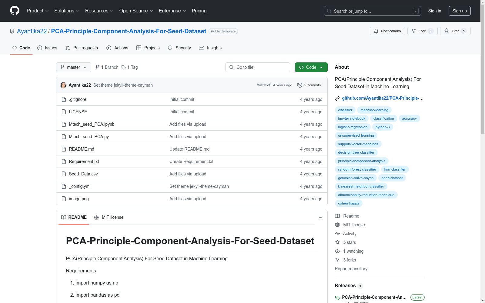 Seed Dataset|机器学习数据集|数据分析数据集