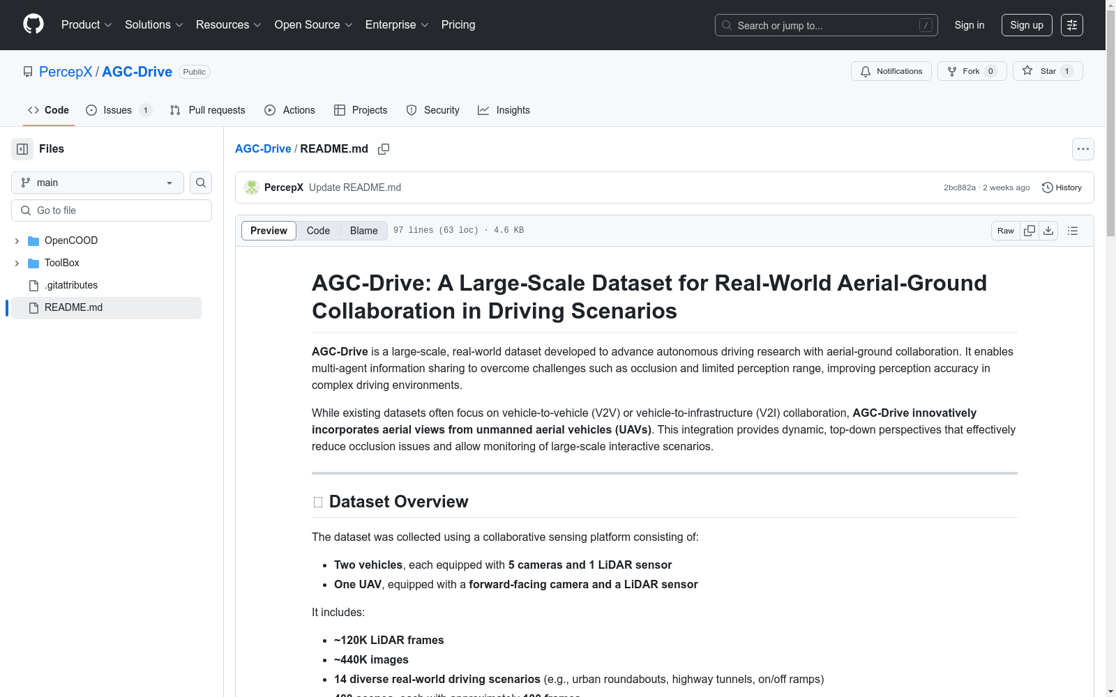 北京科技大学 发布 AGC-Drive 数据集, 应用在 自动驾驶、3D感知 领域