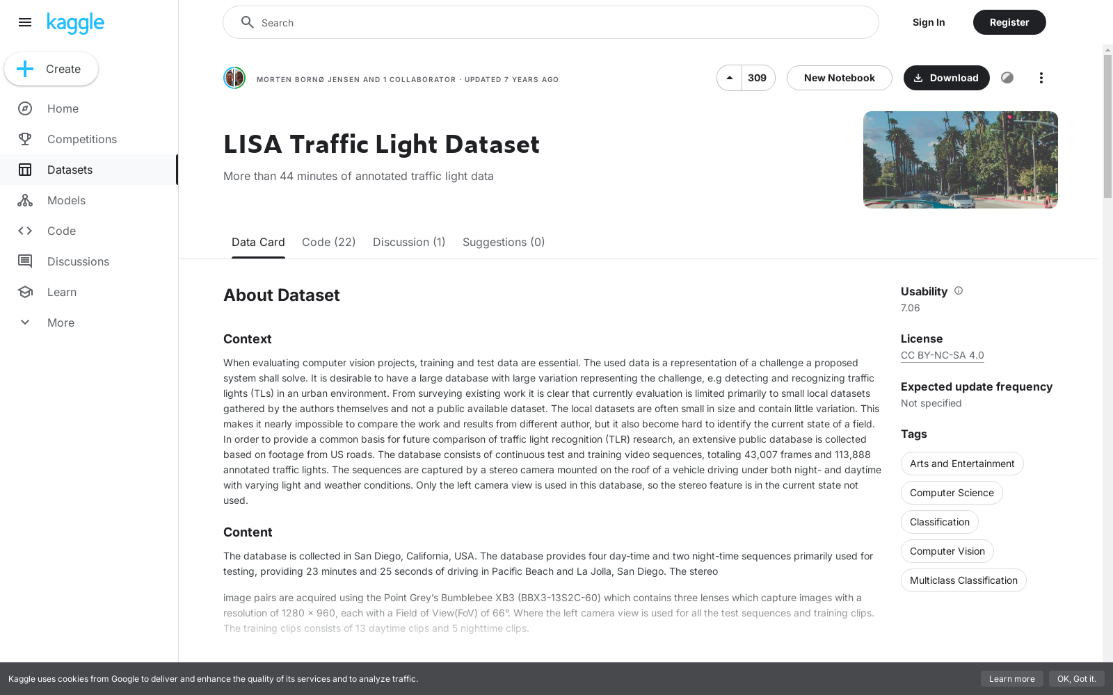 LISA Traffic Light Dataset|交通信号灯数据集|自动驾驶数据集