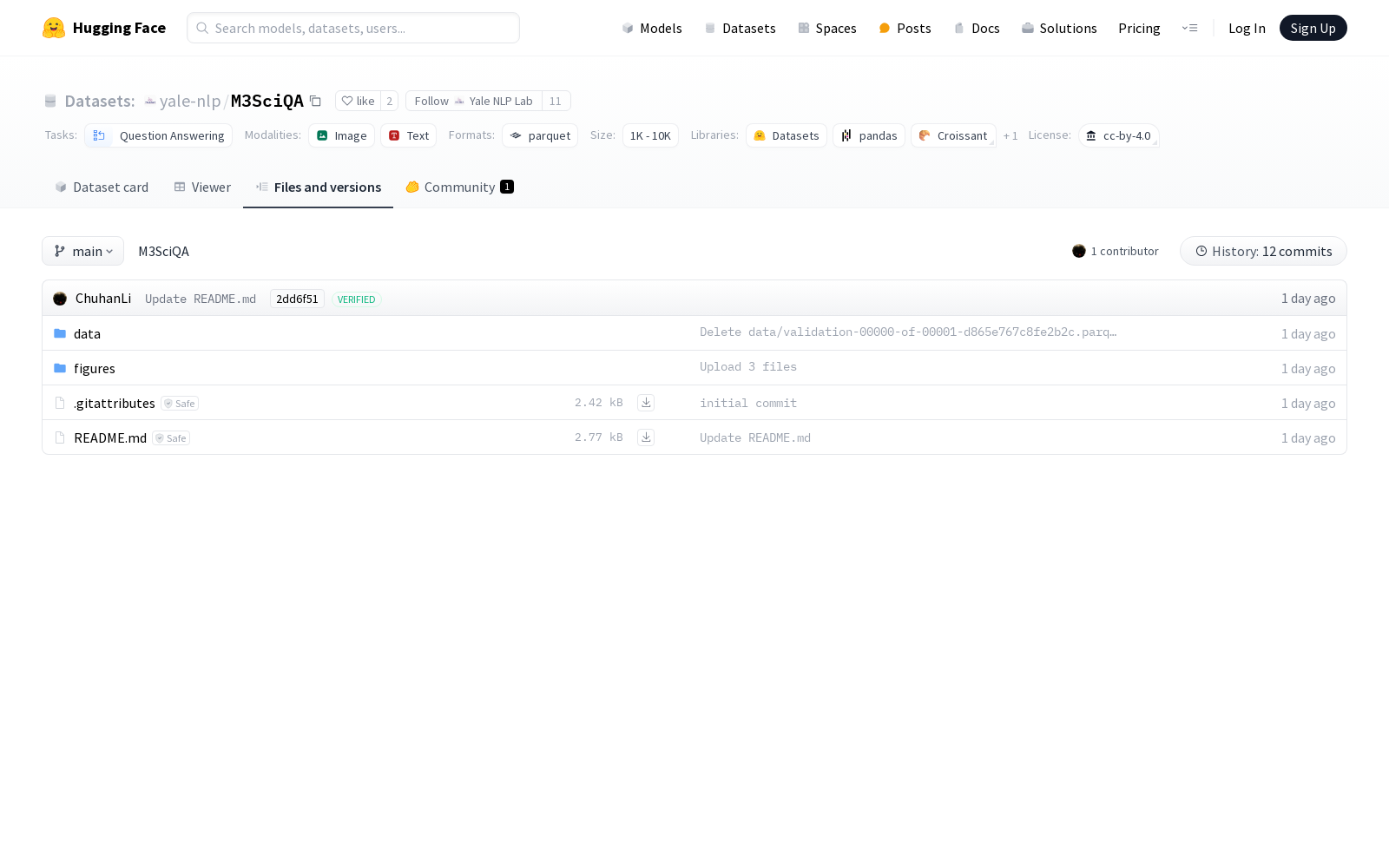 Yale NLP Lab 发布 M3SciQA 数据集, 应用在 科学问答、多模态数据 领域
