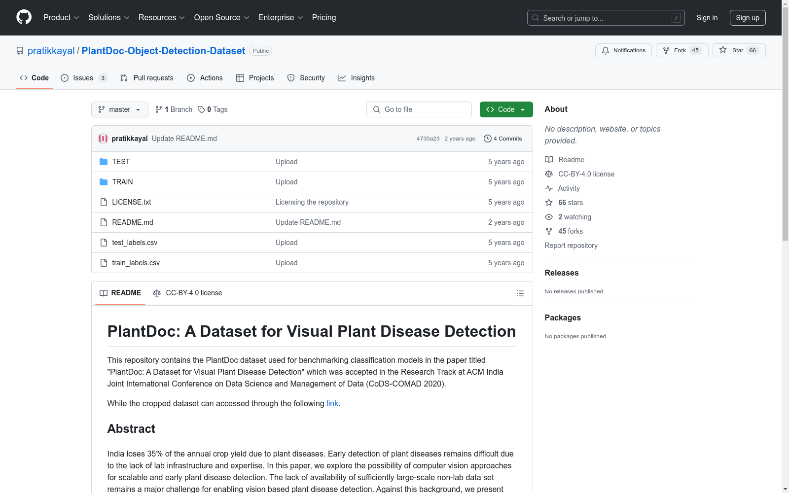 PlantDoc|植物病害检测数据集|计算机视觉数据集