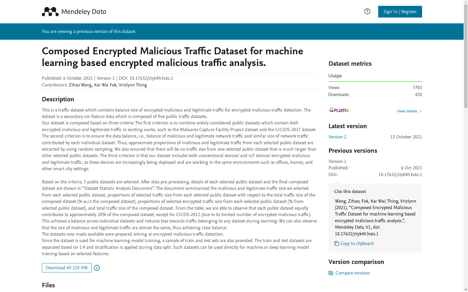 Composed Encrypted Malicious Traffic Dataset|网络安全数据集|恶意流量检测数据集