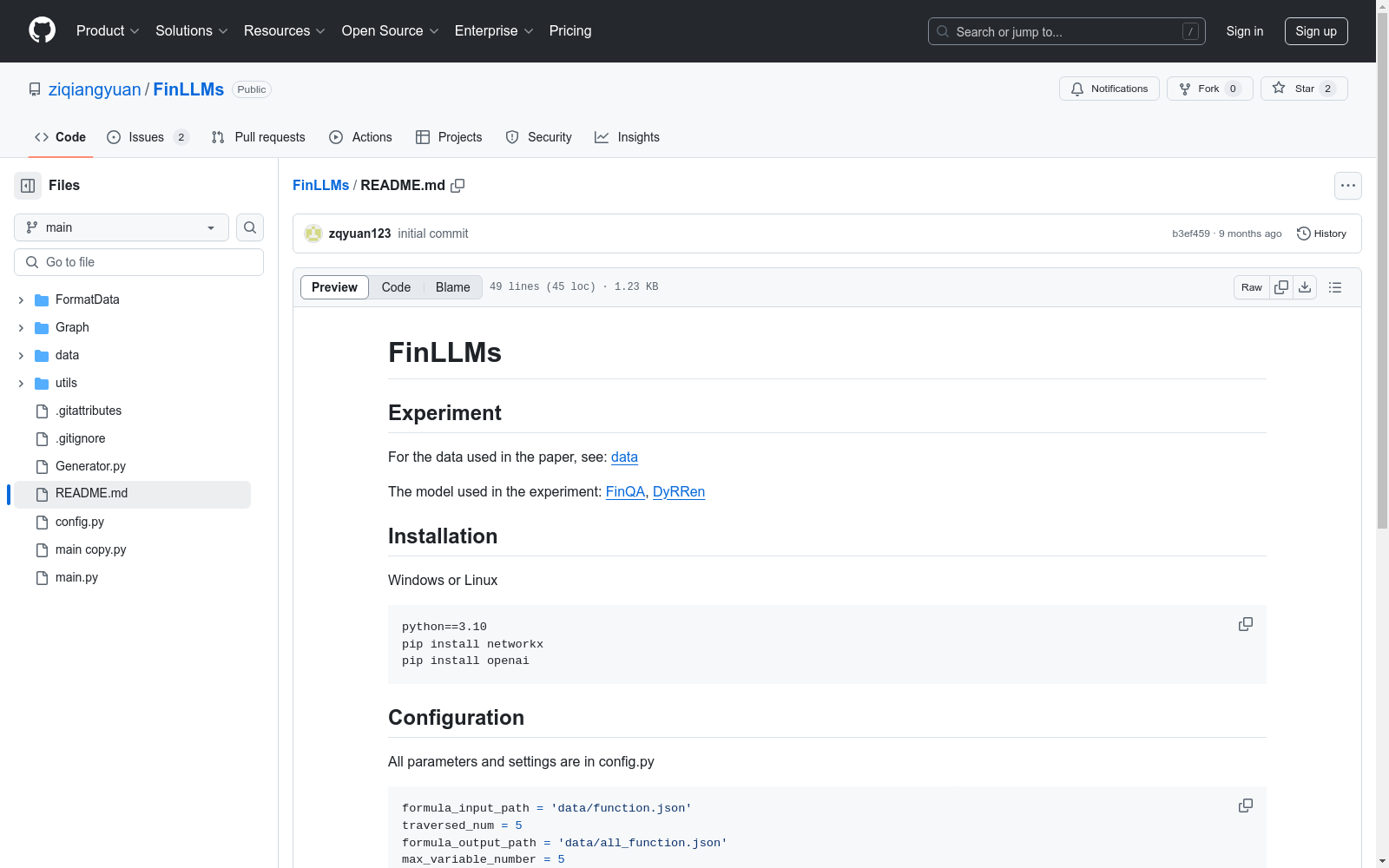 北京理工大学 发布 FinLLMs 数据集, 应用在 金融分析、问答系统 领域