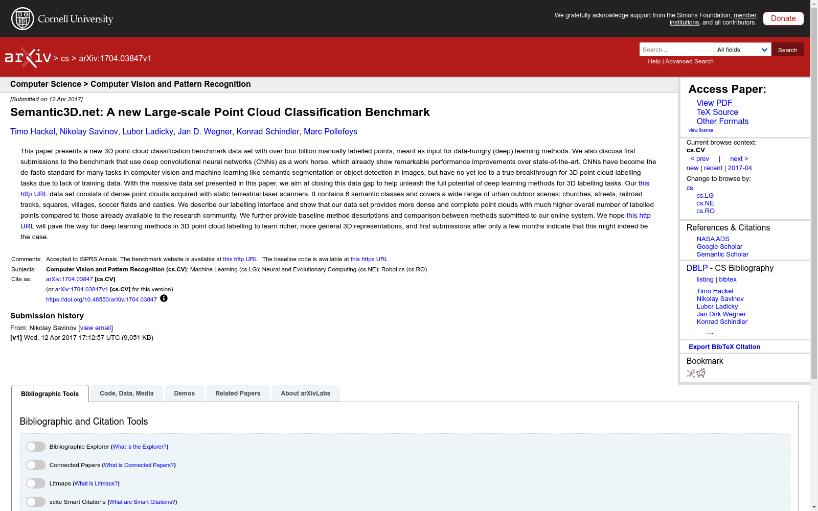 semantic3D.net|3D点云分类数据集|深度学习数据集