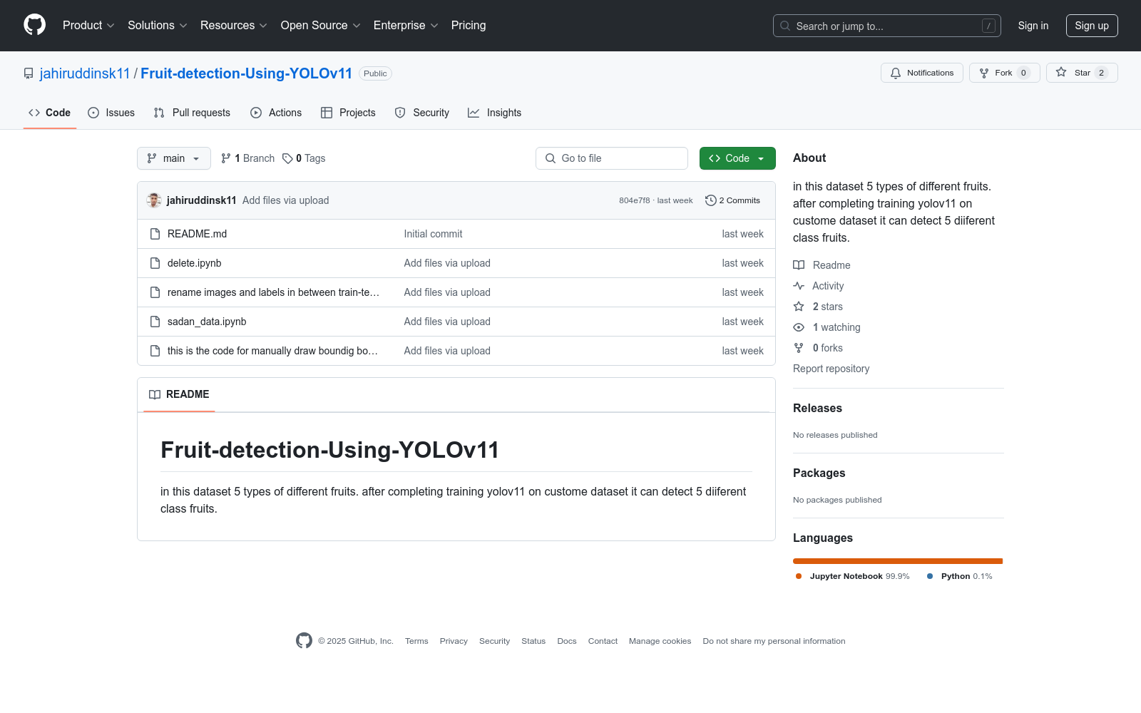 Fruit-detection-Using-YOLOv11|目标检测数据集|水果分类数据集