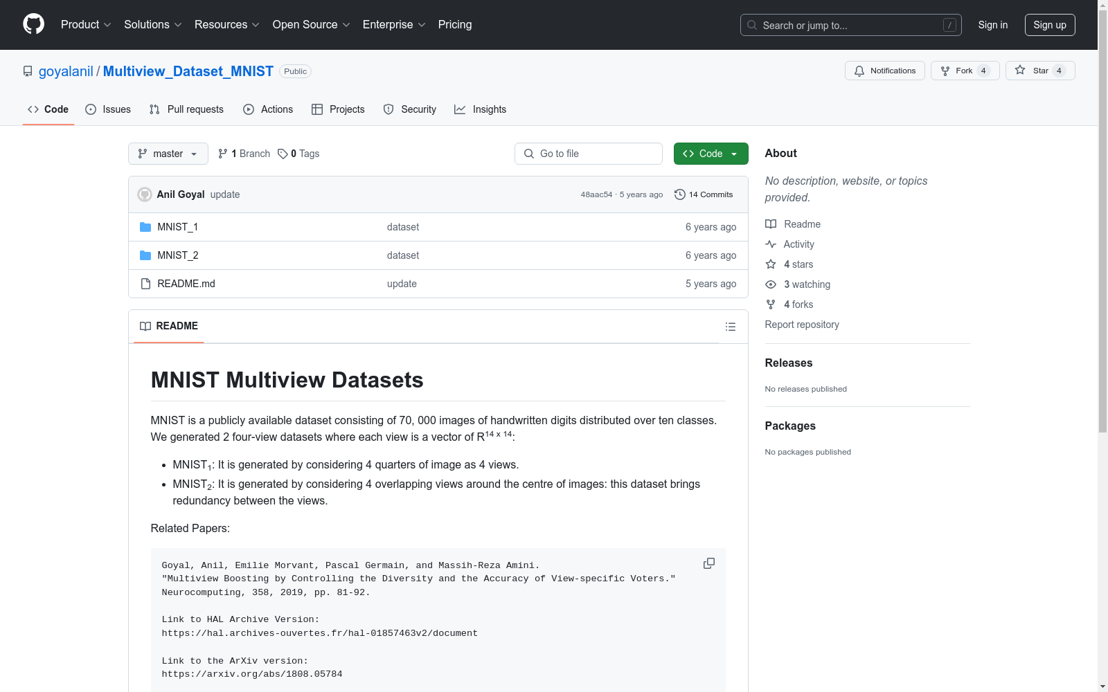 MNIST Multiview Datasets|图像识别数据集|多视角数据数据集
