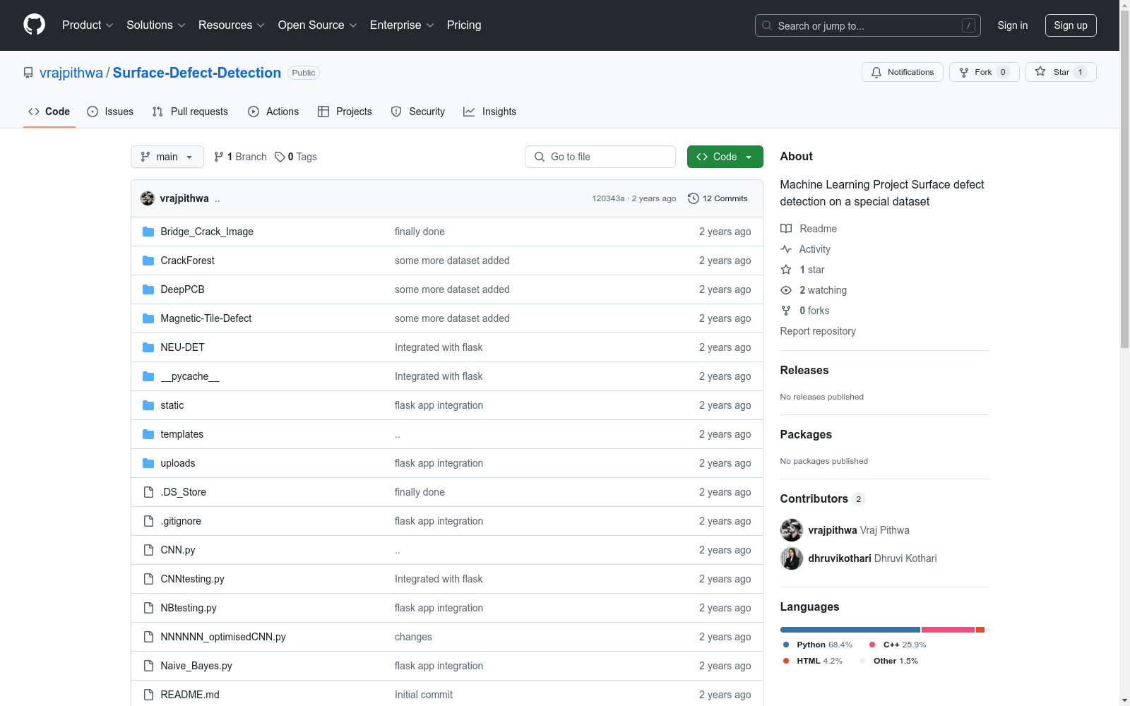 Surface defect dataset|表面缺陷检测数据集|机器学习数据集