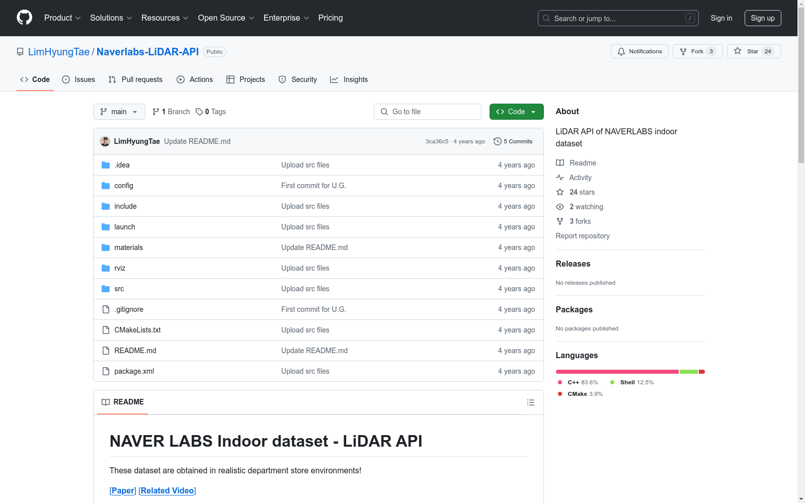 NAVER LABS Indoor dataset|室内定位数据集|动态对象识别数据集