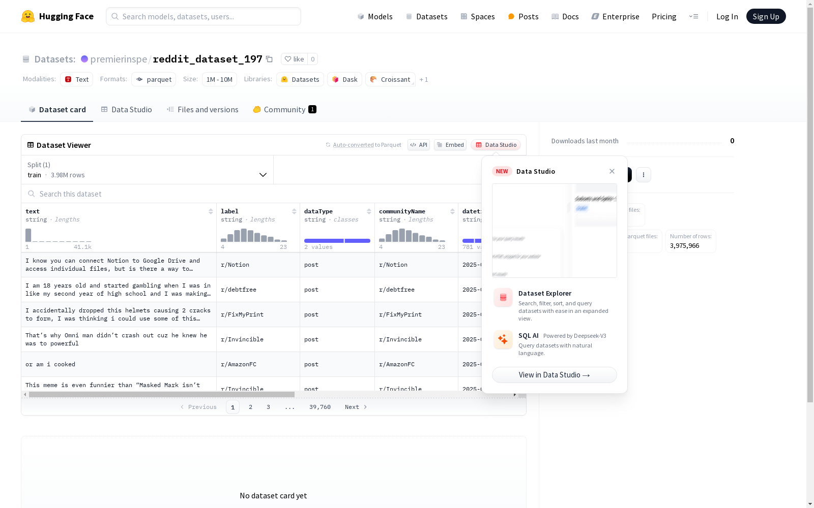 reddit_dataset_197|自然语言处理数据集|社交媒体分析数据集