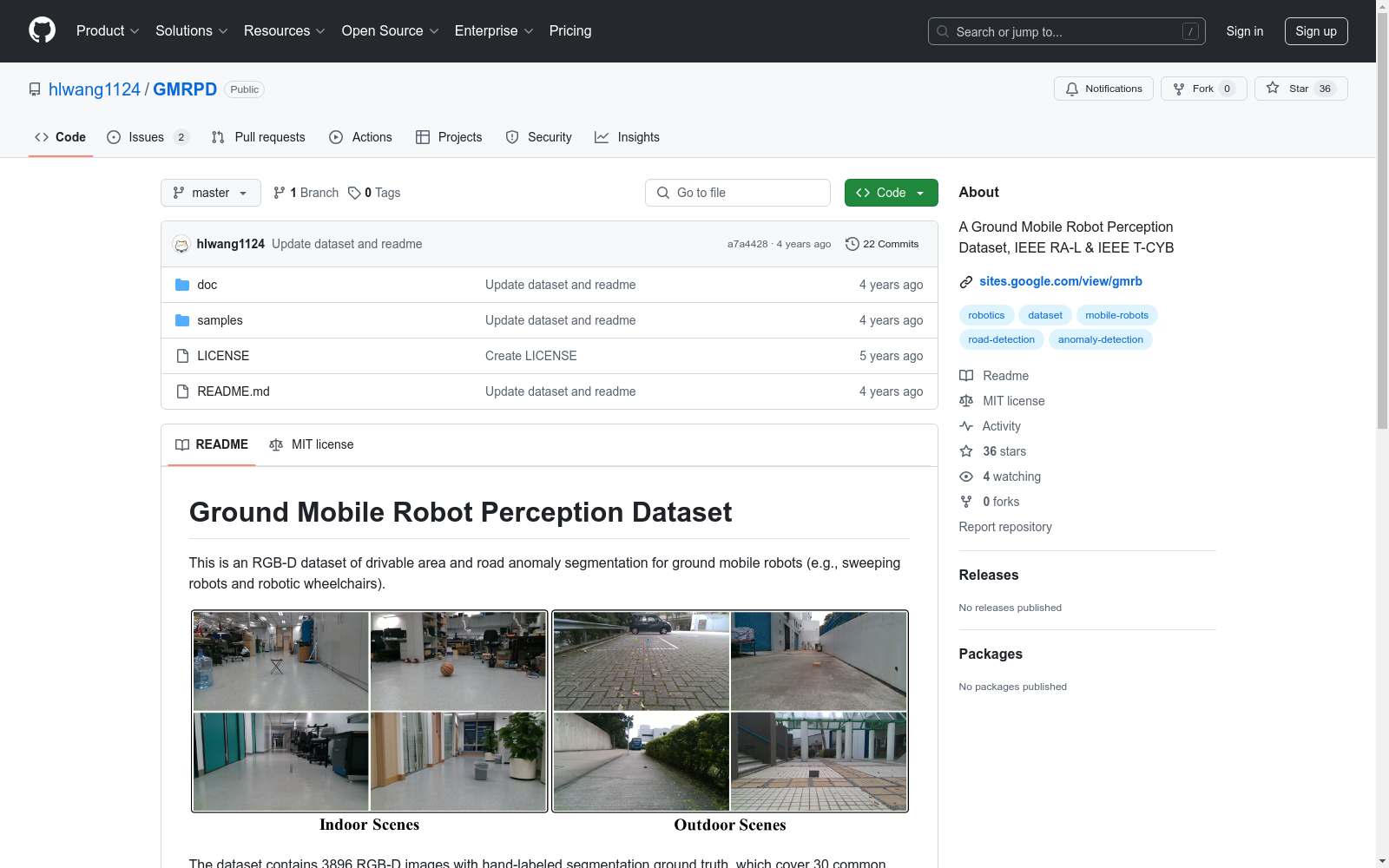 Ground Mobile Robot Perception Dataset|移动机器人数据集|图像分割数据集