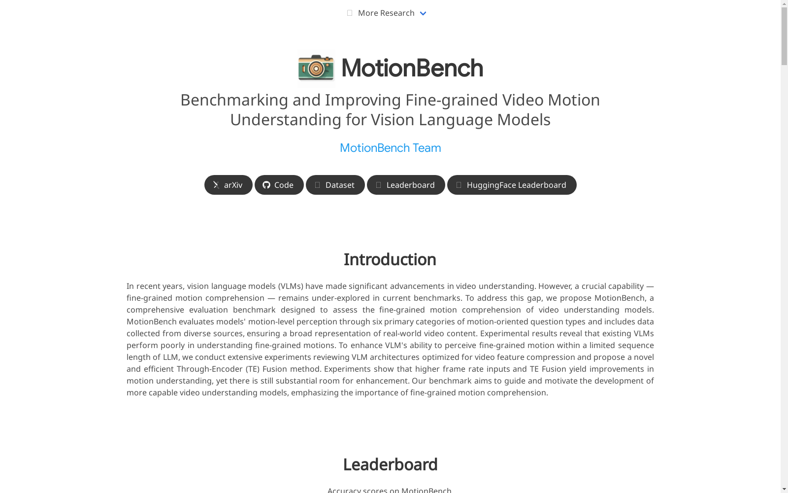 MotionBench|视频理解数据集|运动分析数据集