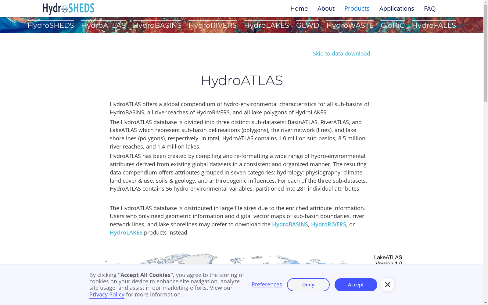 HydroATLAS|水资源管理数据集|环境研究数据集