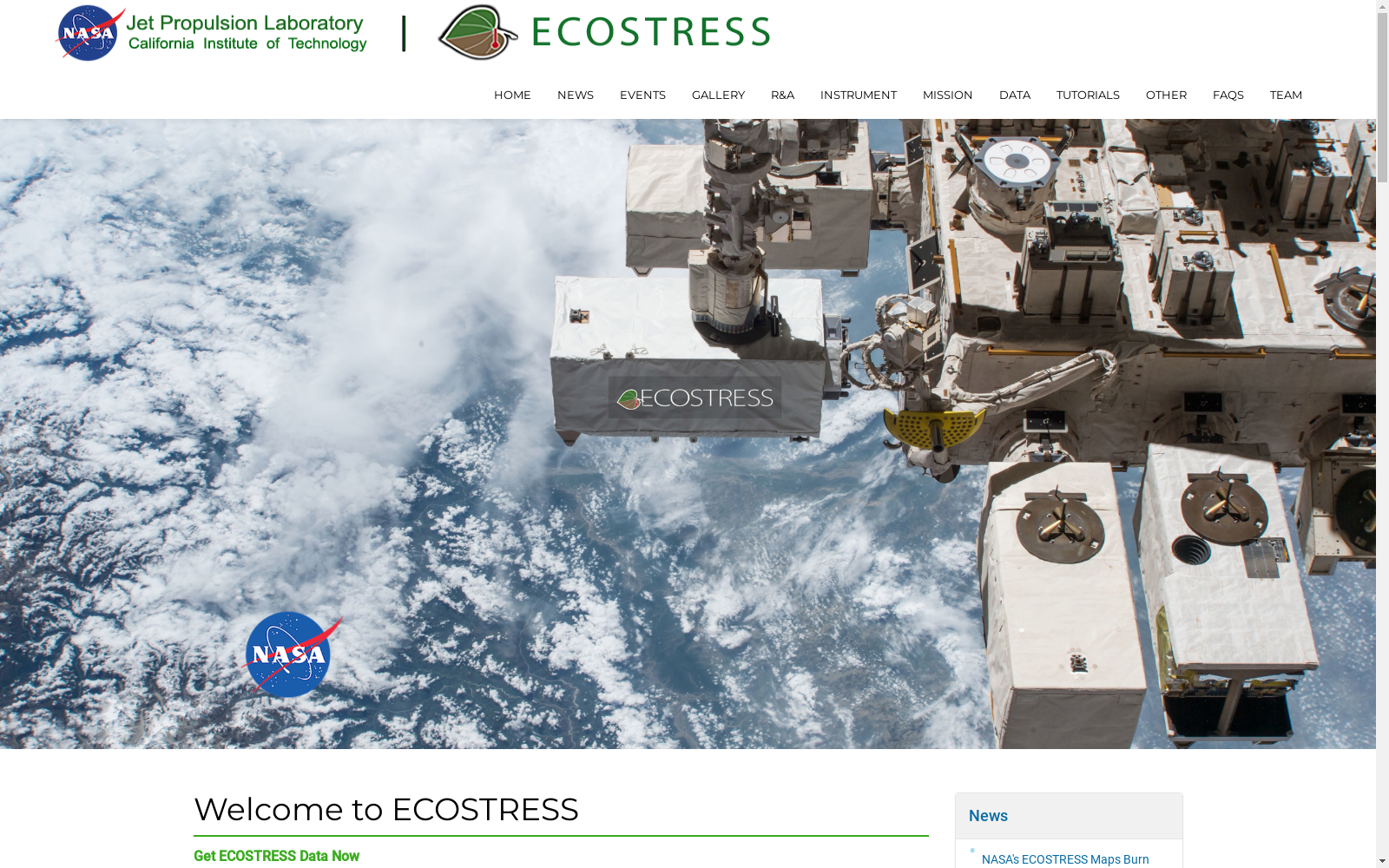ECOSTRESS|地球观测数据集|生态系统研究数据集