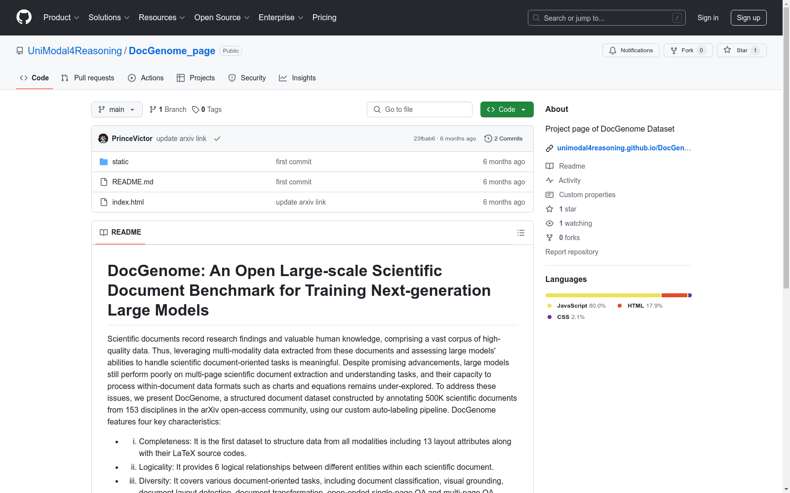 DocGenome|科学文档数据集|机器学习数据集