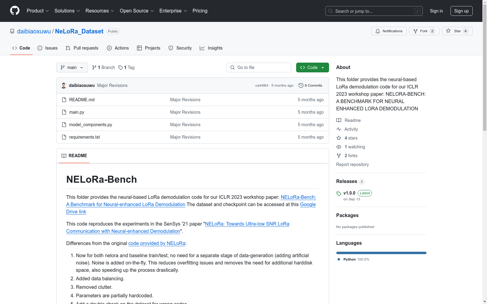 NeLoRa_Dataset|LoRa通信数据集|神经网络数据集