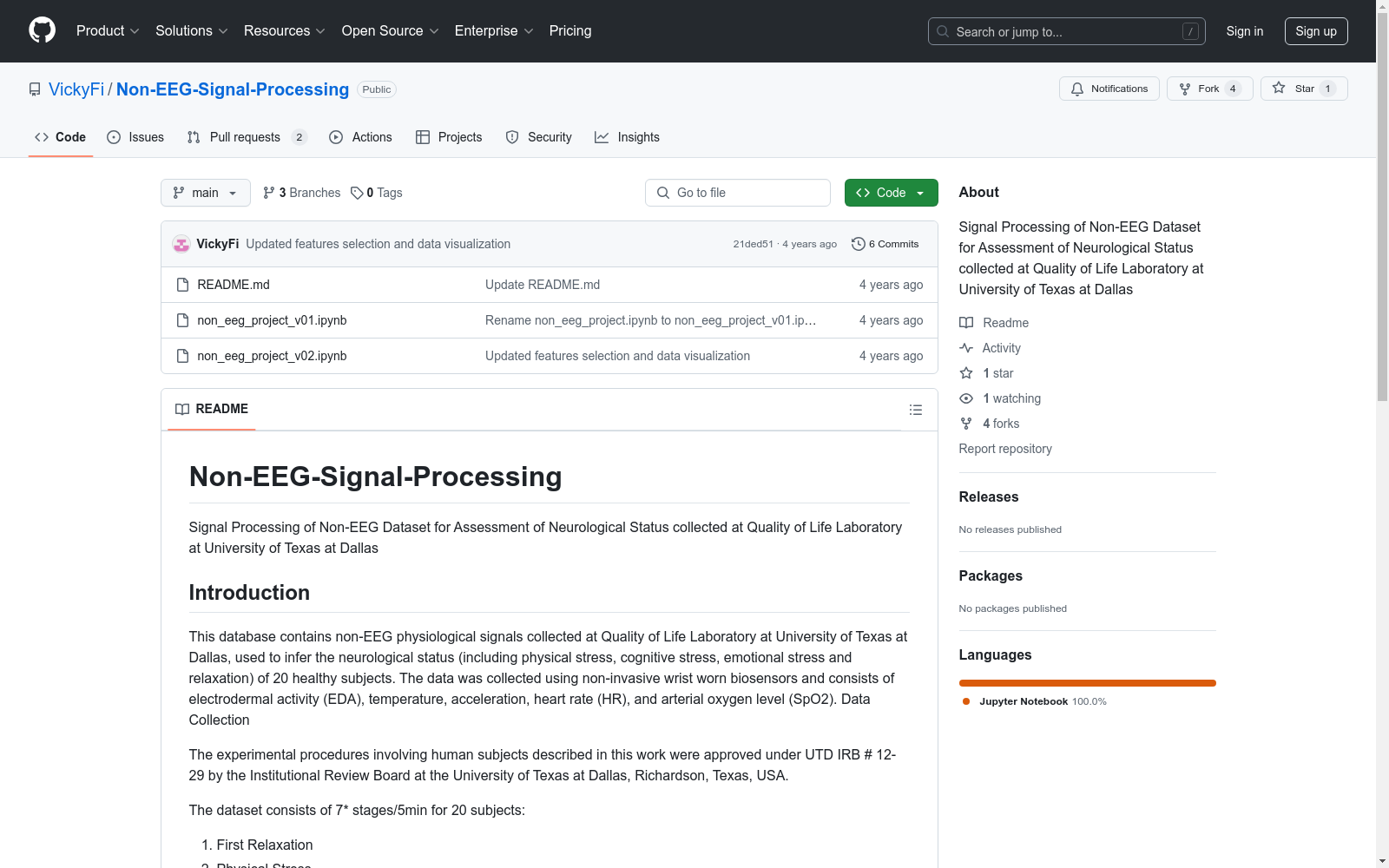 Non-EEG physiological signals|生理信号监测数据集|神经状态分析数据集