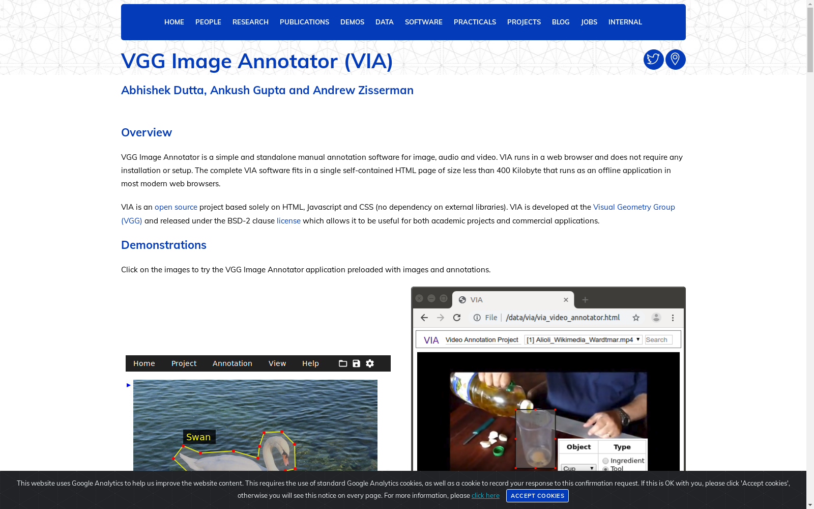 VGG Image Annotator (VIA)|图像标注数据集|计算机视觉数据集