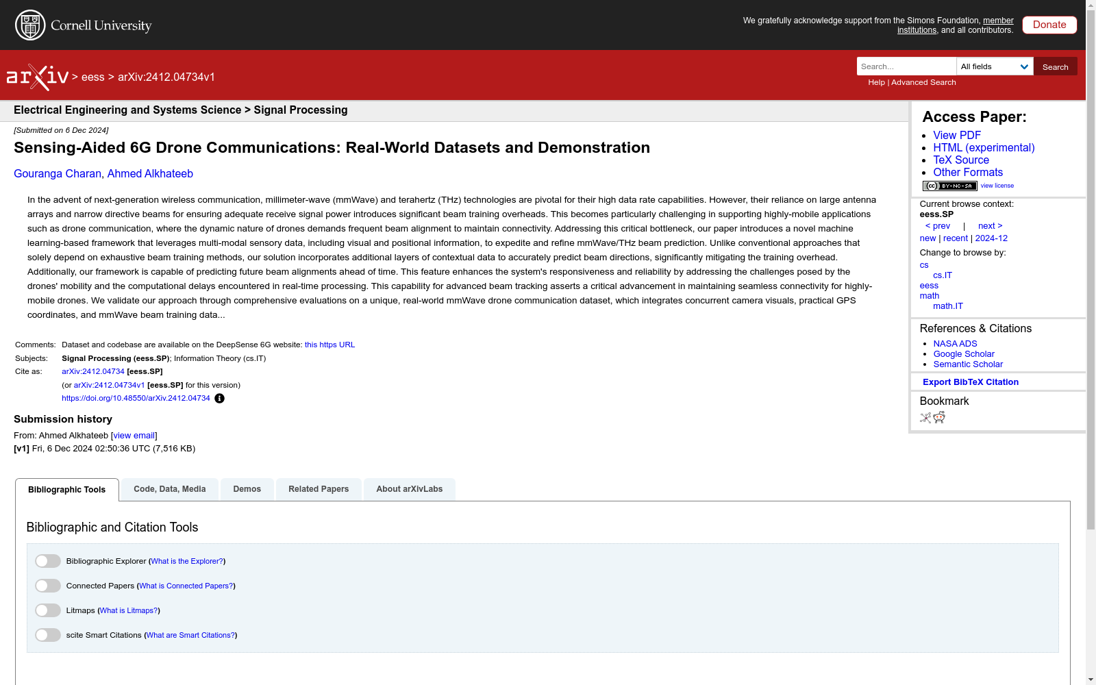 DeepSense 6G|无人机通信数据集|6G通信数据集