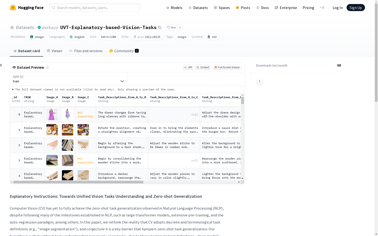 UVT-Explanatory-based-Vision-Tasks|计算机视觉数据集|自然语言处理数据集