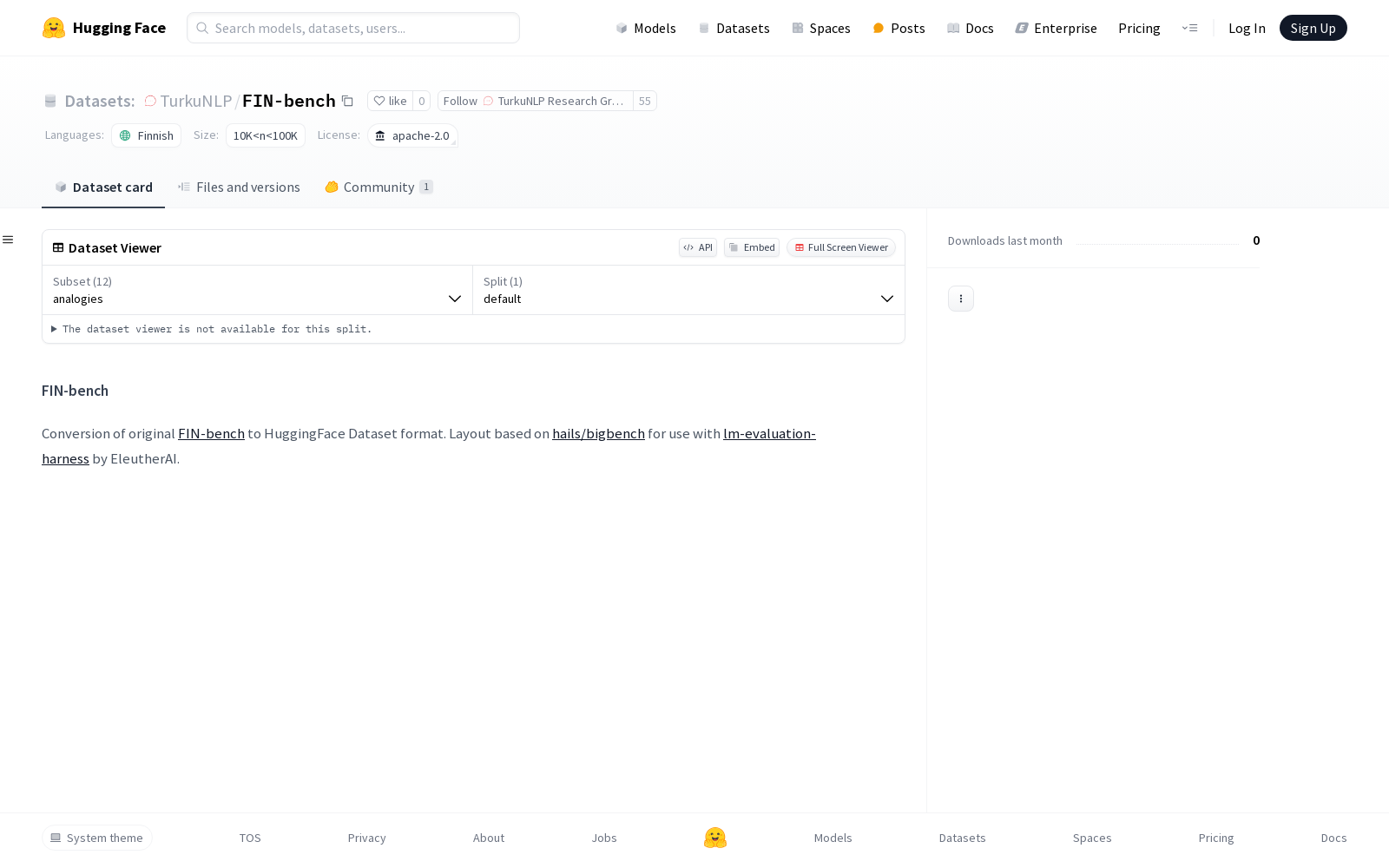 FIN-bench|自然语言处理数据集|语言模型评估数据集