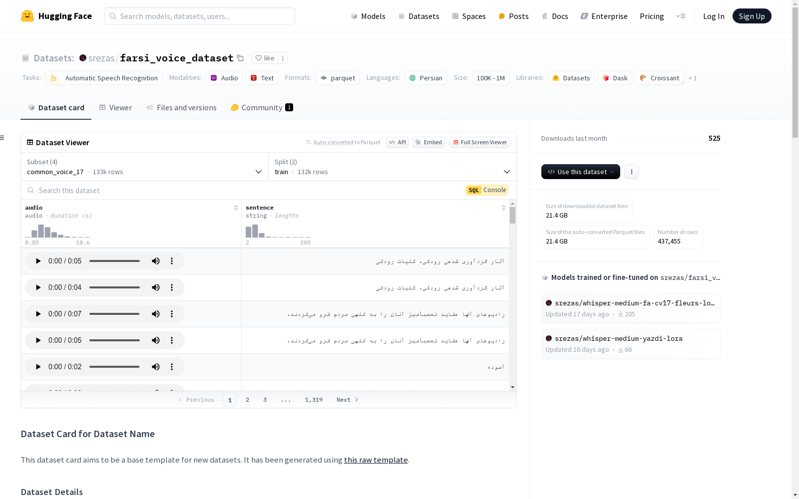farsi_voice_dataset|语音识别数据集|波斯语数据集