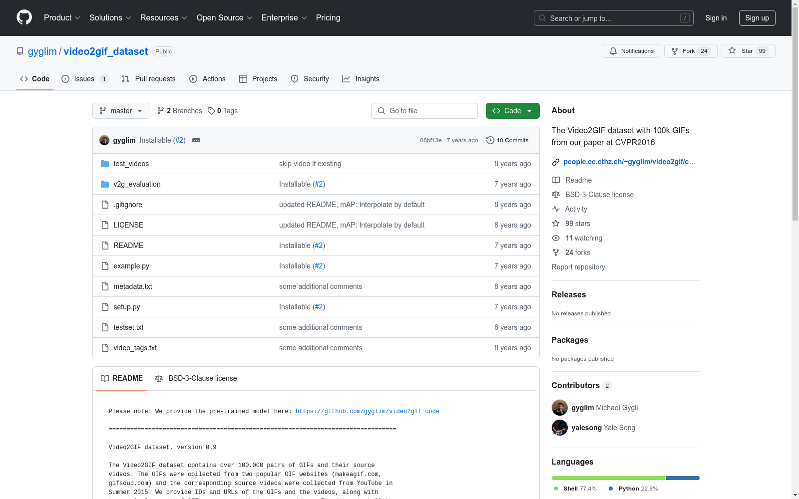 Video2GIF dataset|GIF生成数据集|视频亮点提取数据集