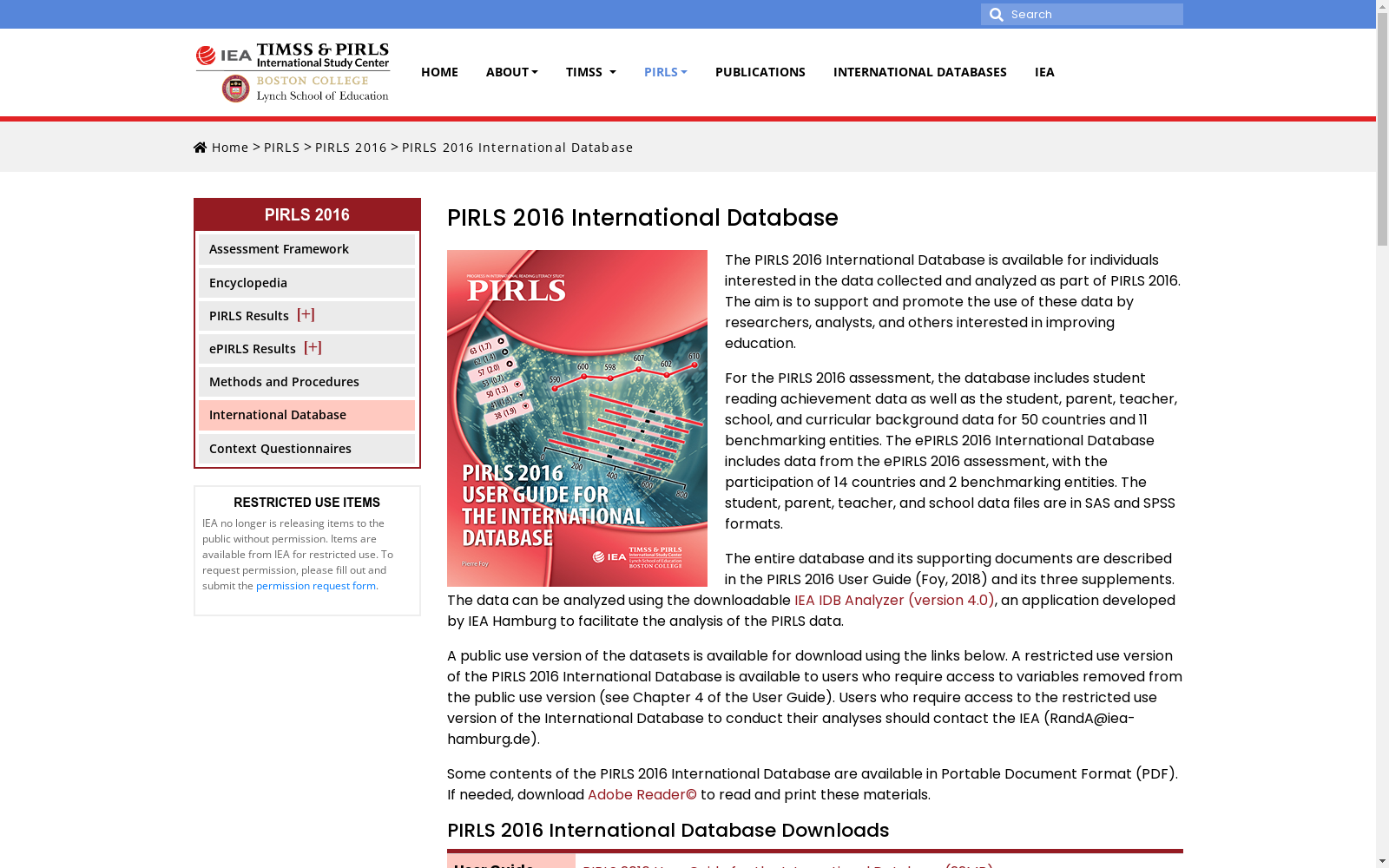 PIRLS 2016|教育评估数据集|阅读素养数据集