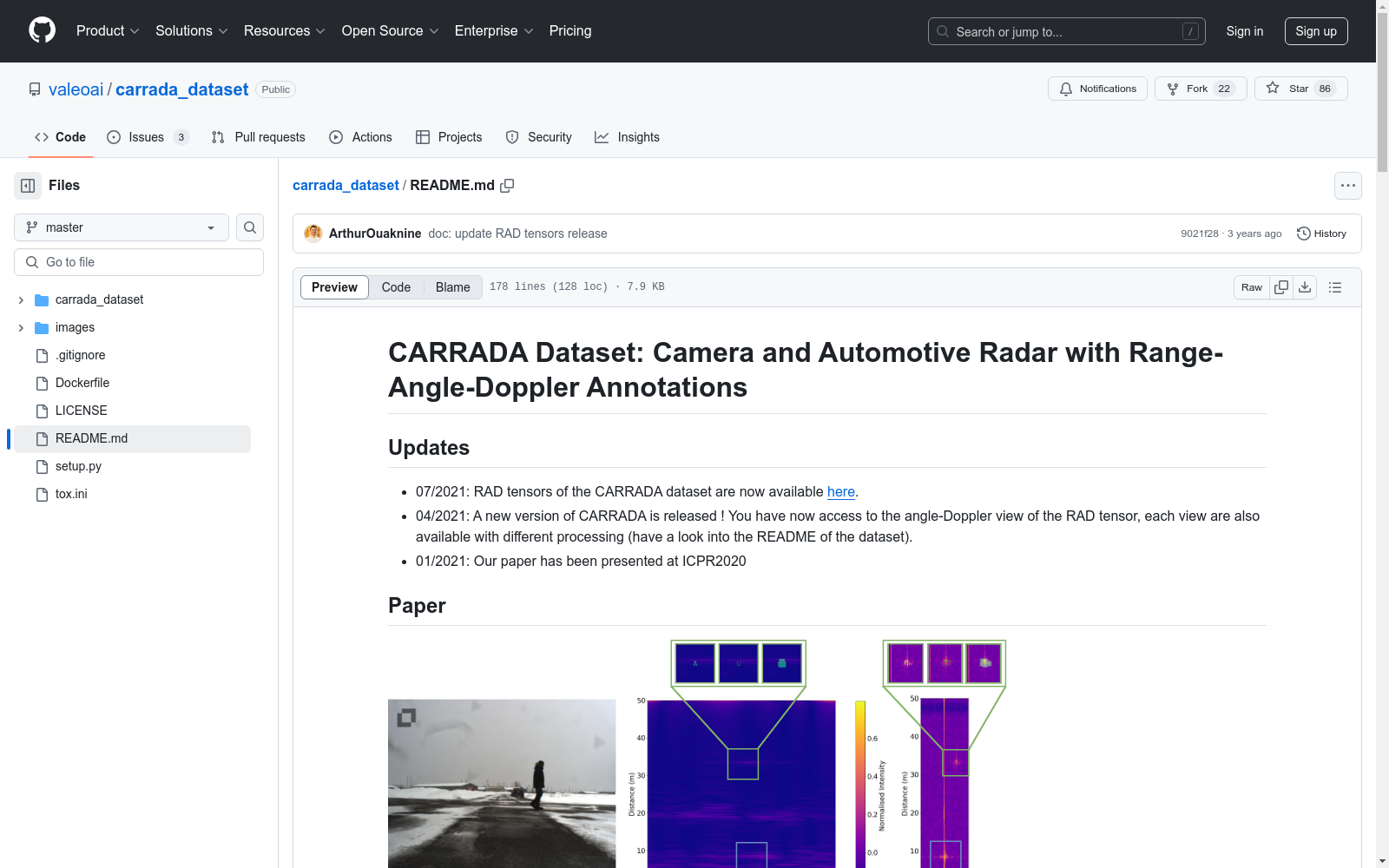 法国国家科学研究中心 发布 CARRADA 数据集, 应用在 自动驾驶、感知数据 领域