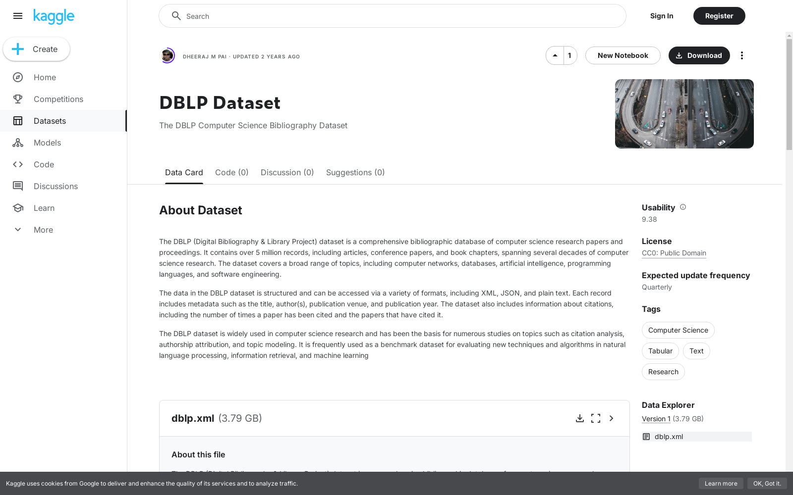 DBLP Dataset|计算机科学文献数据集|学术研究数据集
