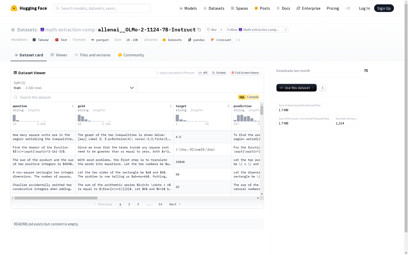 发布 allenai__OLMo-2-1124-7B-Instruct 数据集, 应用在 自然语言处理、问答系统 领域