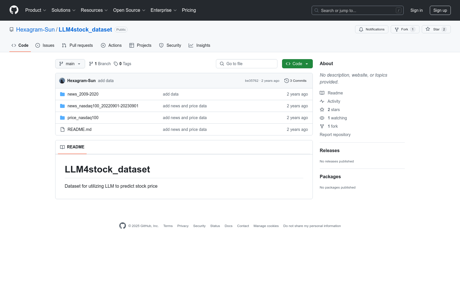 LLM4stock_dataset|股票预测数据集|机器学习数据集