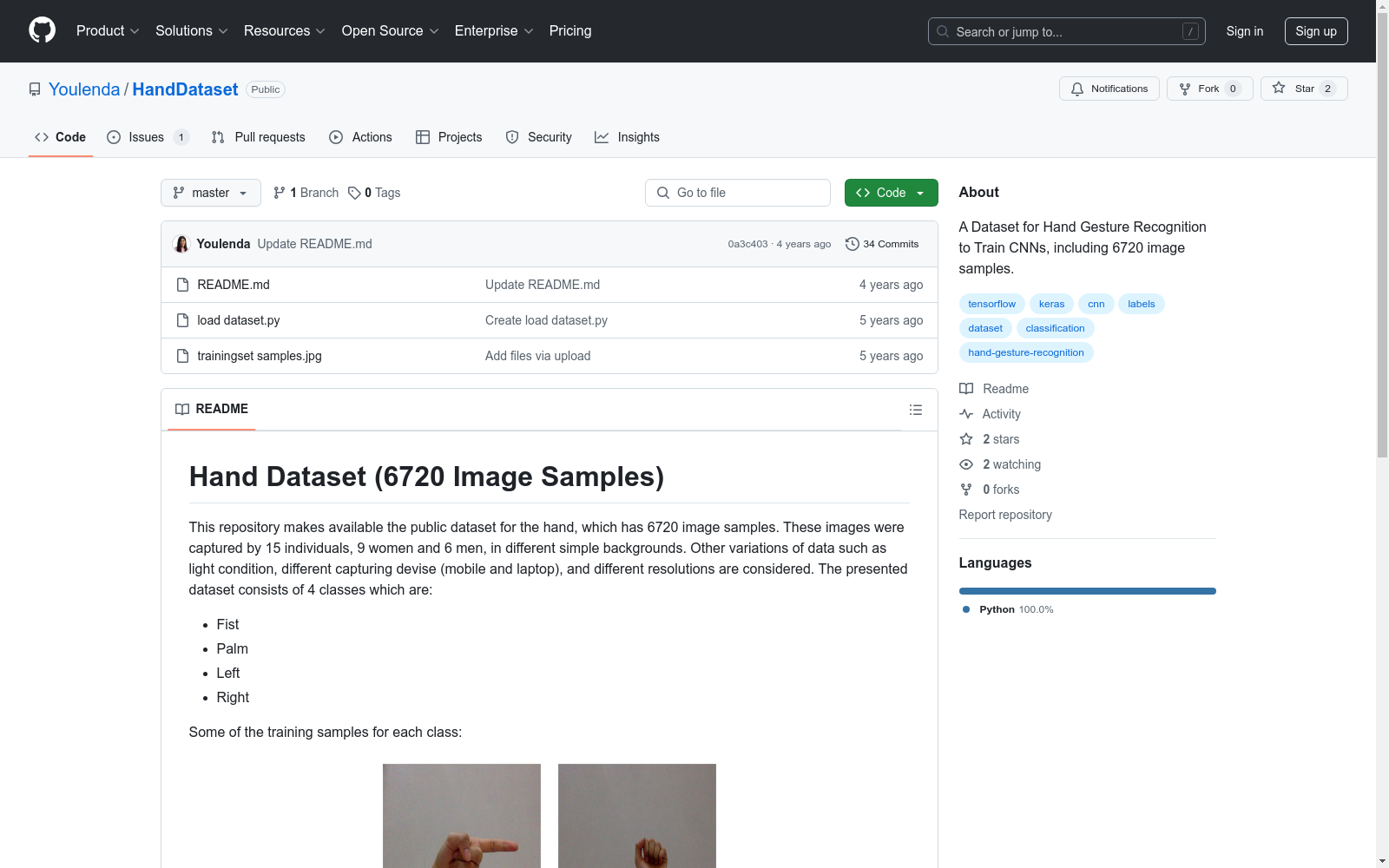 Hand Dataset (6720 Image Samples)|手势识别数据集|图像数据集数据集