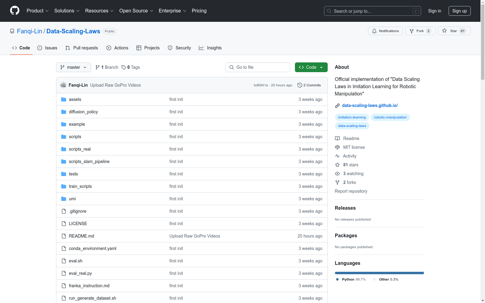 Data Scaling Laws in Imitation Learning for Robotic Manipulation|机器人操作数据集|模仿学习数据集