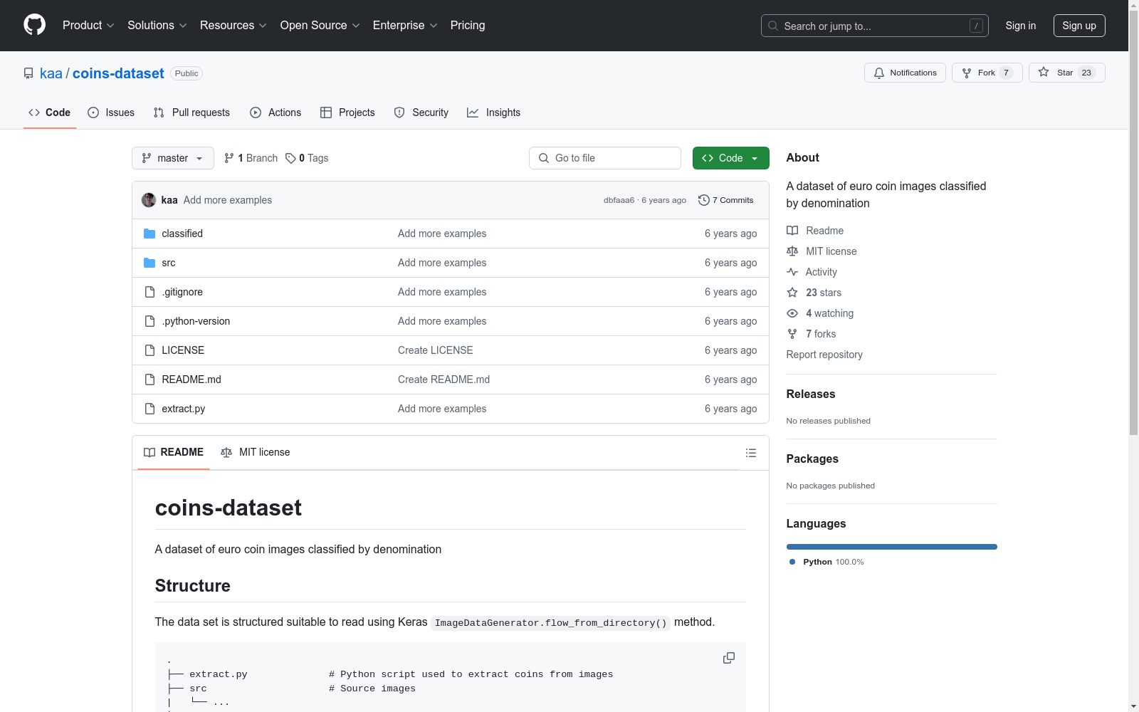 coins-dataset|硬币识别数据集|机器学习数据集
