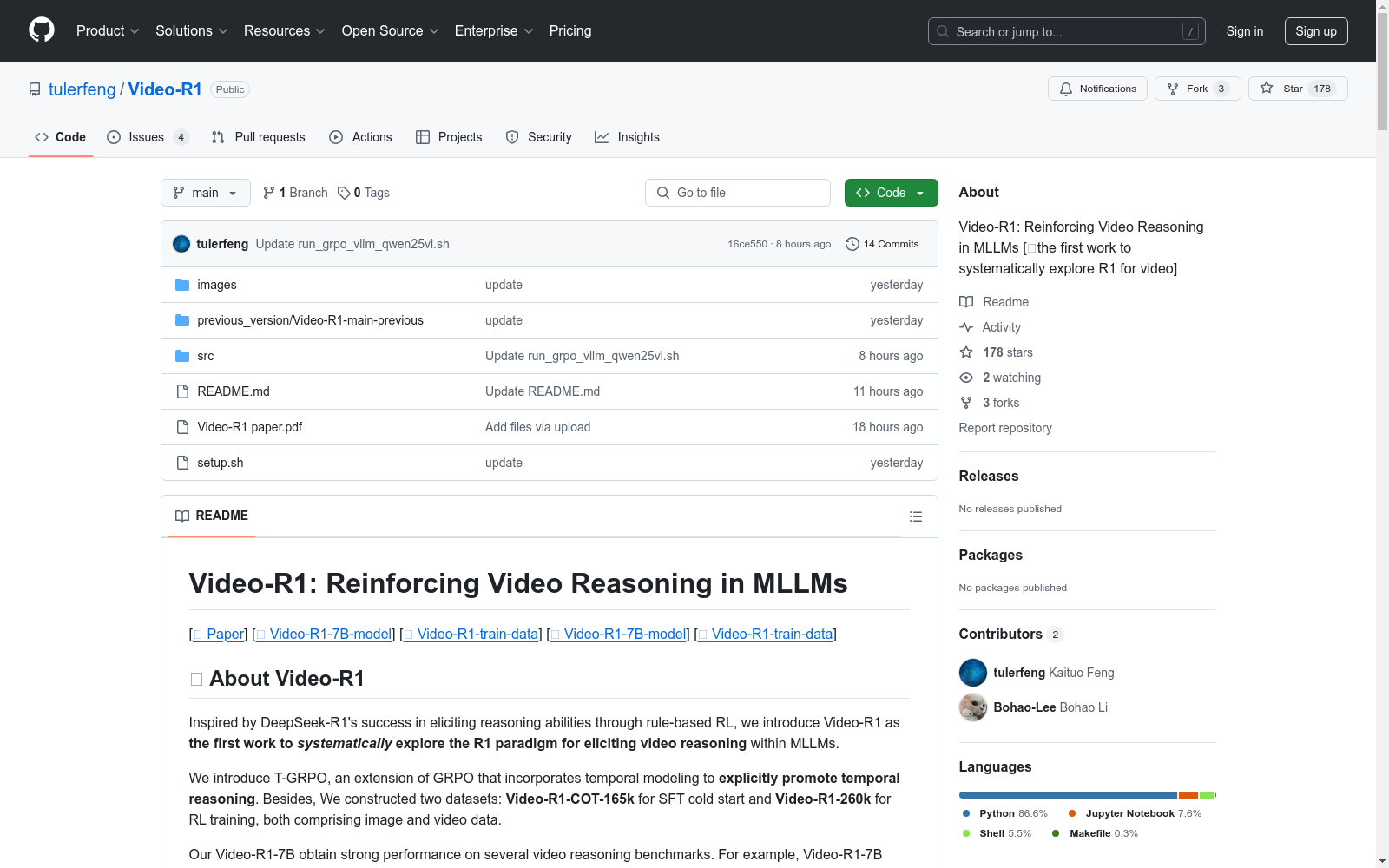 Video-R1-COT-165k 和 Video-R1-260k|视频处理数据集|机器学习数据集