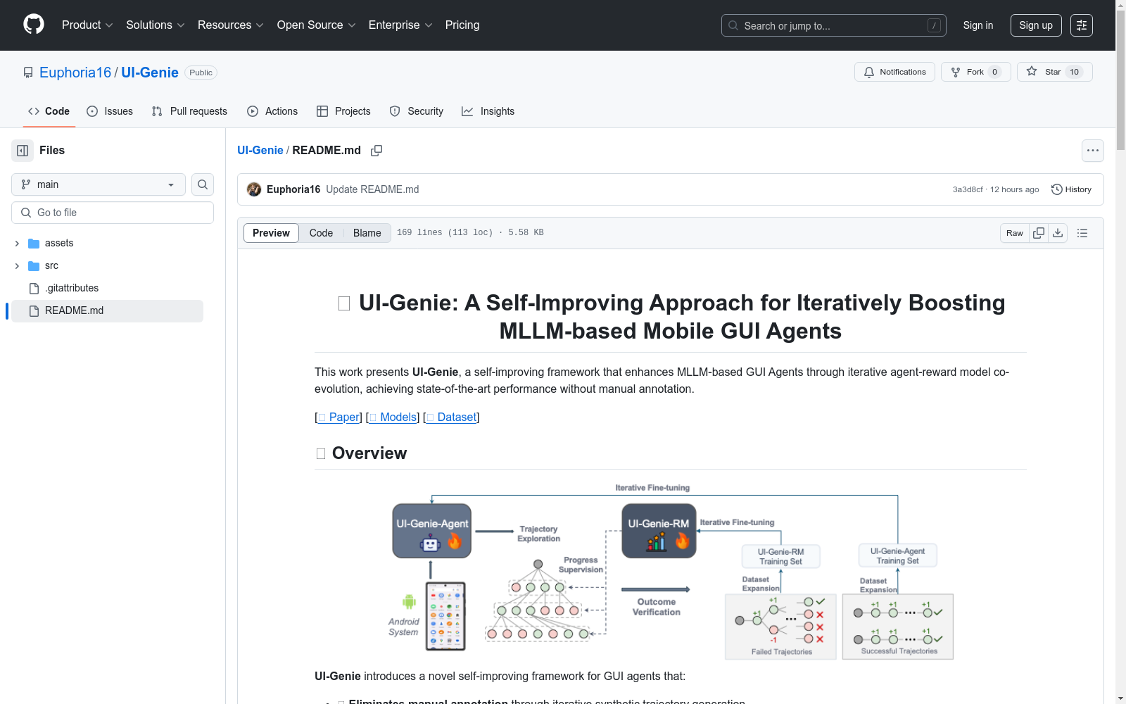 香港中文大学 发布 UI-Genie-RM-517k, UI-Genie-Agent-16k 数据集, 应用在 图形用户界面代理、机器学习 领域