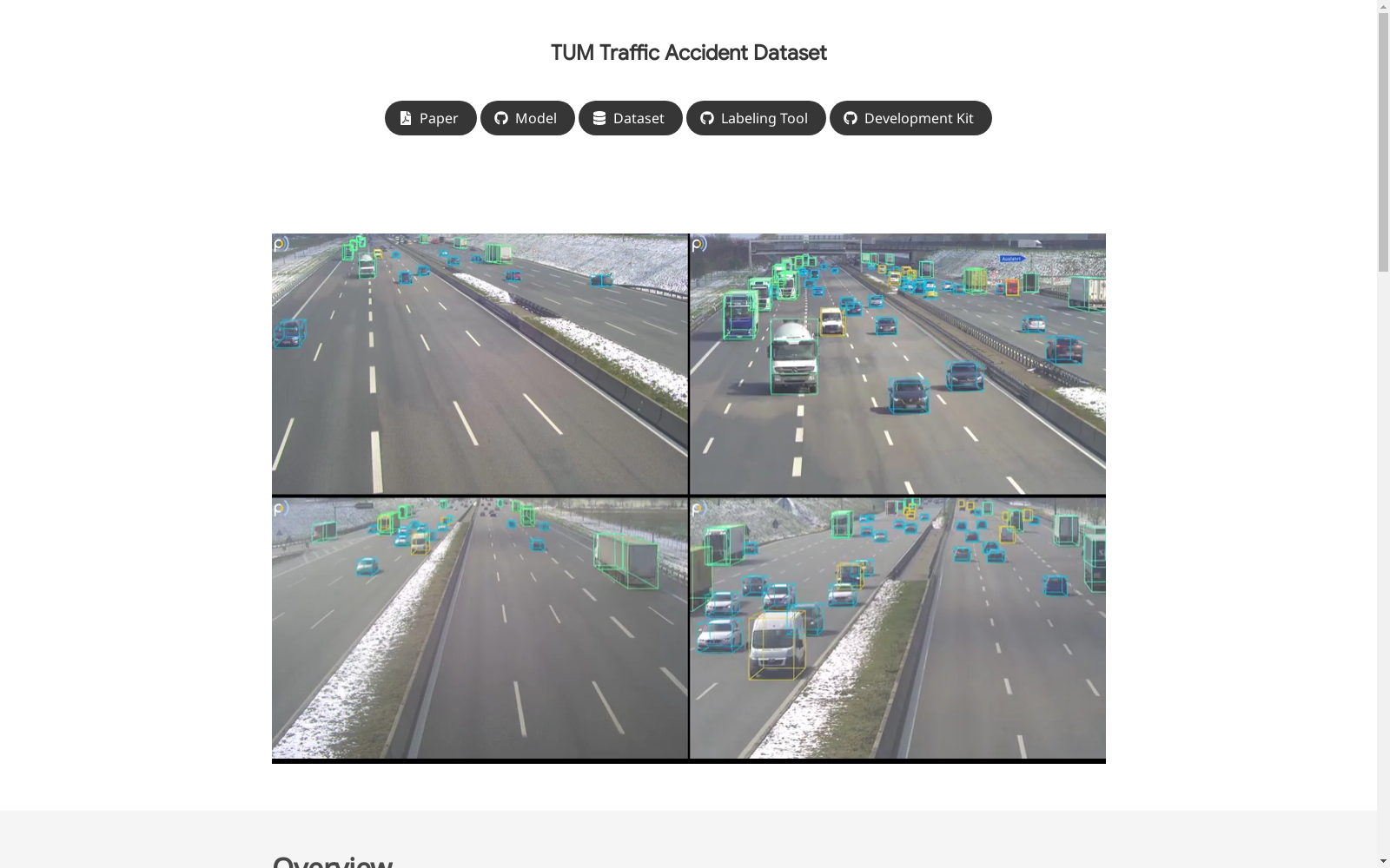 TUM Traffic Accident (TUMTraf-A)|交通事故检测数据集|机器学习数据集