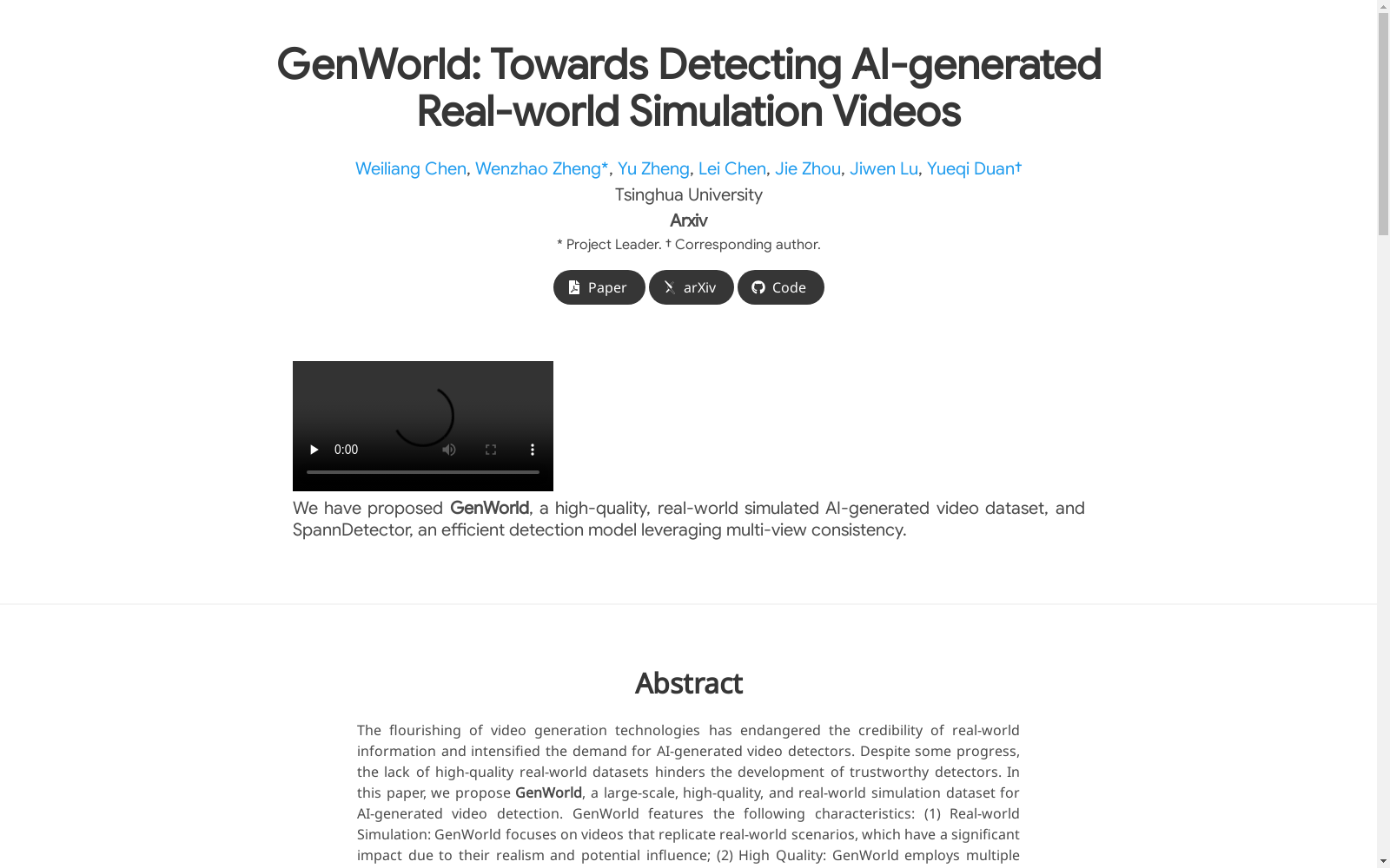 GenWorld|视频检测数据集|自动驾驶数据集