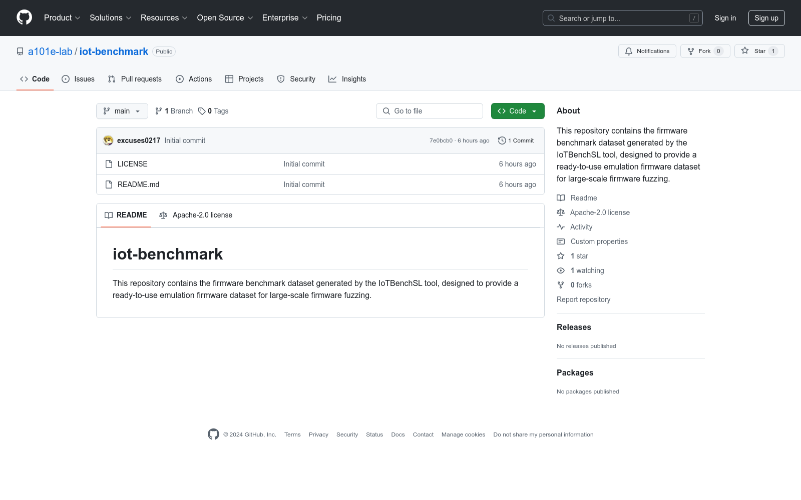 firmware benchmark dataset|固件测试数据集|物联网安全数据集