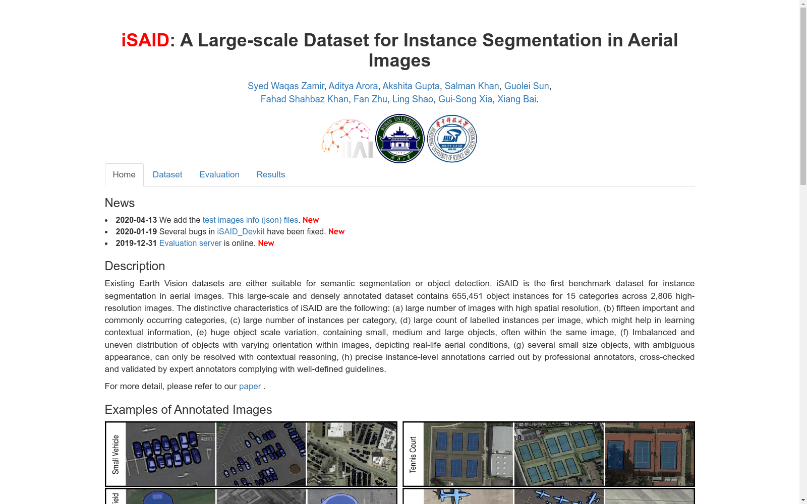 iSAID (Instance Segmentation in Aerial Images)|航空图像数据集|实例分割数据集