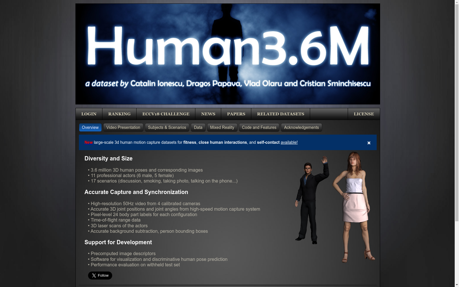 H36M-MultiView|人体运动分析数据集|多视角研究数据集