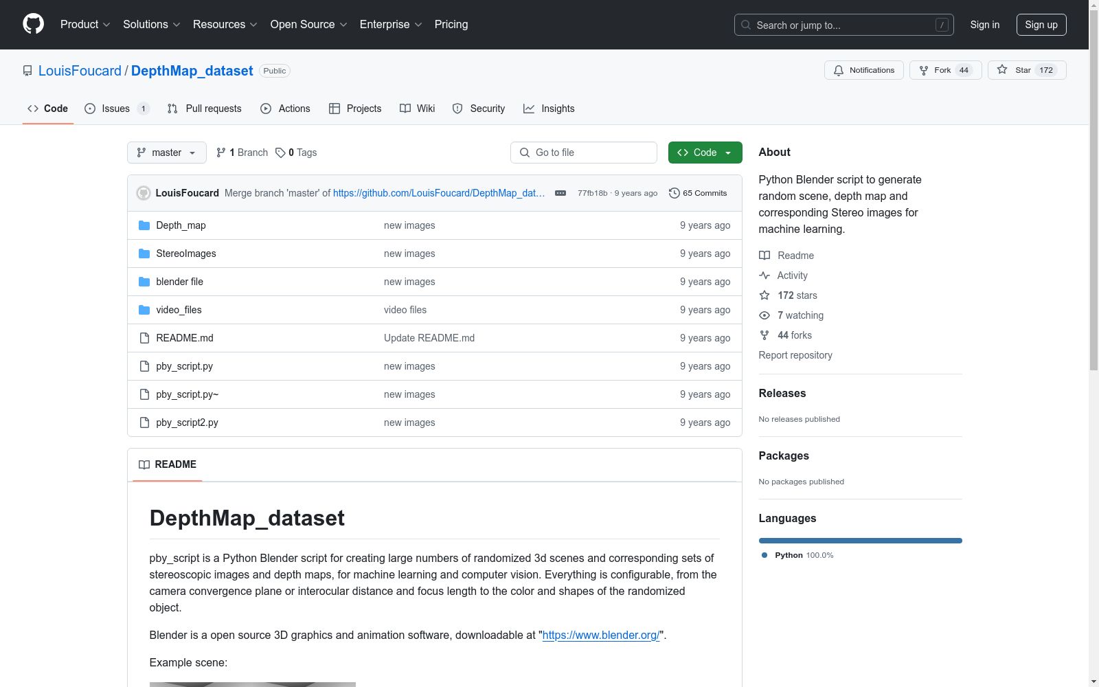 DepthMap_dataset|机器学习数据集|计算机视觉数据集